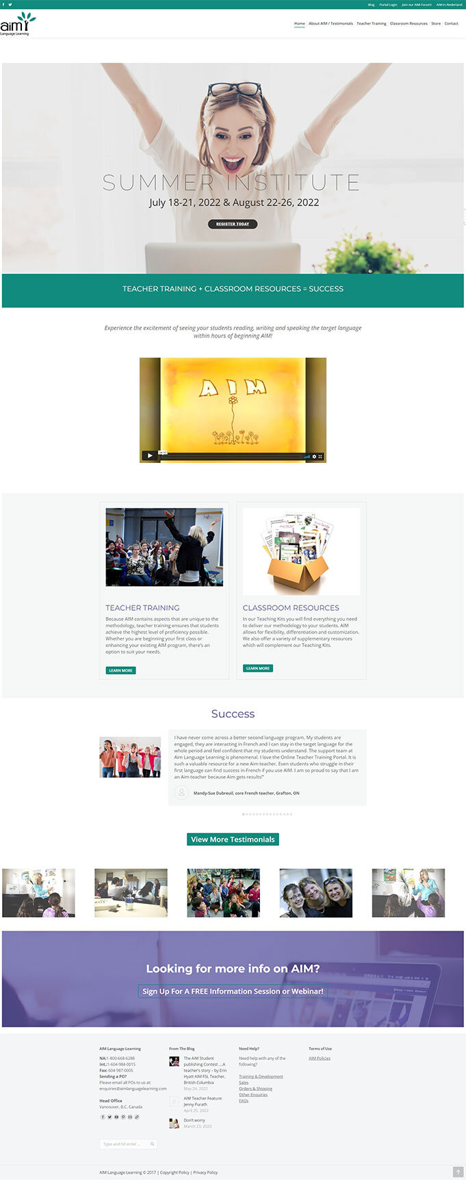AIM Language Learning Project — Panda Rose Consulting Studios, Inc.